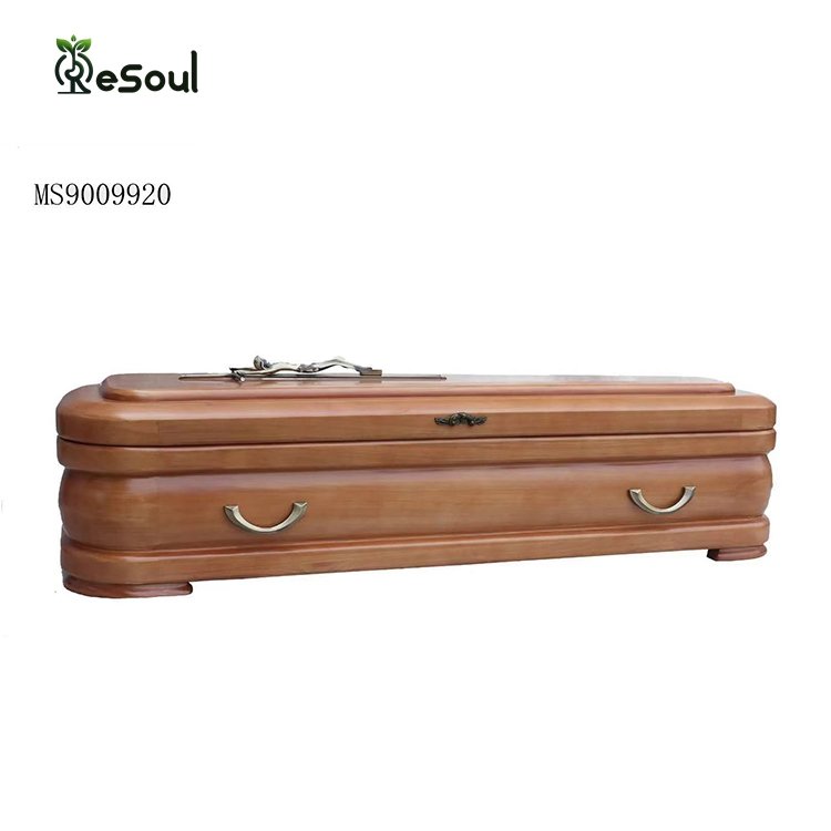 Customized Solid Wood Coffin with Engraved Details - resoulwood.com